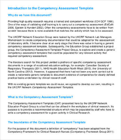 Competency Assessment Templates - 9+ Free Word, PDF Documents Download