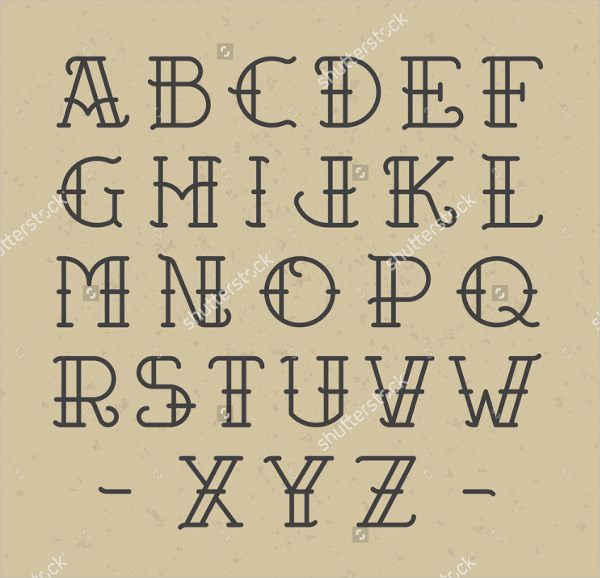 9+ Tattoo Letter Fonts - Free Sample, Example, Format