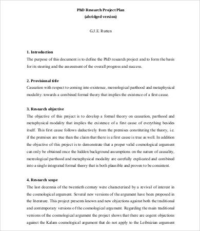 18+ Printable Research Proposal Samples - Word, PDF