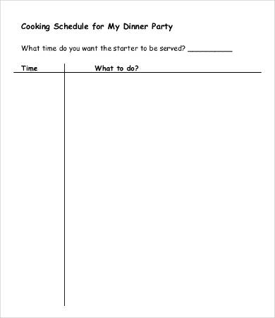 13+ Party Schedule Templates in Word | Google Docs | Google Sheets ...