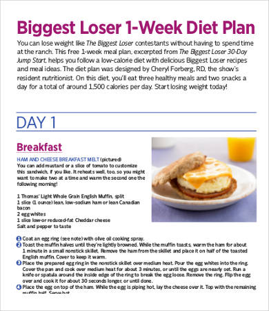 8+Weekly Weight Loss Chart Template