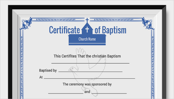 Baptism Certificate Template 15 Free PDF Word Documents Download