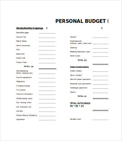 Budget Template Word - 15+ Word Documents Download