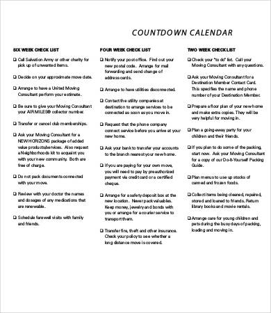 7+ Countdown Calendar Templates - Free Sample, Example, Format