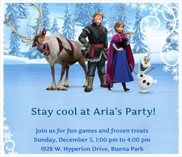 14+ Frozen Invitation Templates - Word, PSD, AI