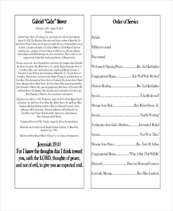Obituary Samples