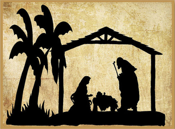 9 Nativity Silhouettes Free PSD AI Vector EPS Format Download