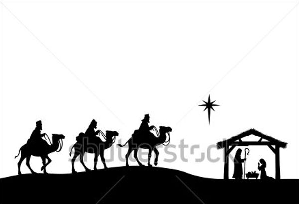 9 Nativity Silhouettes Free PSD AI Vector EPS Format Download
