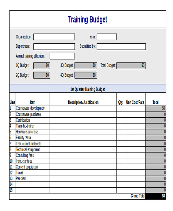 12+ Program Budget Templates - Word, PDF, Pages