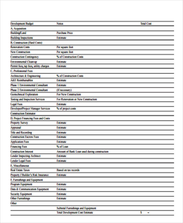 12+ Program Budget Templates - Word, PDF, Pages