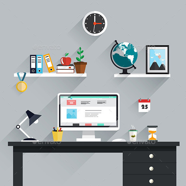 9 Sets of Workspace Icons - Free PSD, Eps, Vector, JPG Format Download