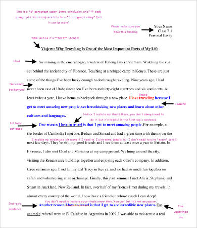 Personal Essay Template - 9+ Free Word, PDF Documents Download