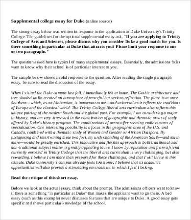 College Essay – 9+ Free Samples, Examples, Format Download