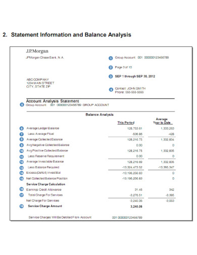 9 Chase Bank Statement Templates
