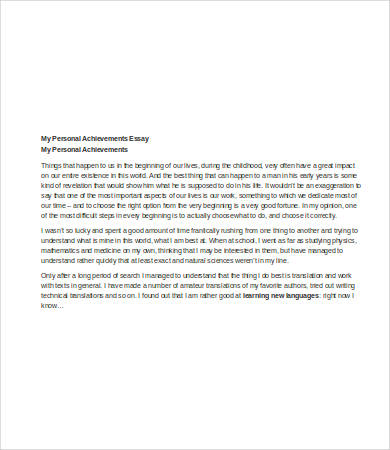 10+ Personal Essay in Word | PDF | Google Docs | Apple Pages