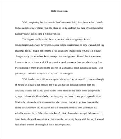 Reflective Essay Template - 18+ Free Word, PDF Documents Download