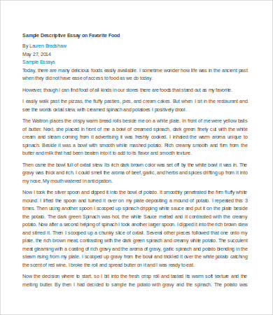 Descriptive Essay – 6+ Free Samples, Examples, Format Download