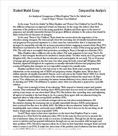 Analysis Essay Template - 11+ Free Sample, Example, Format