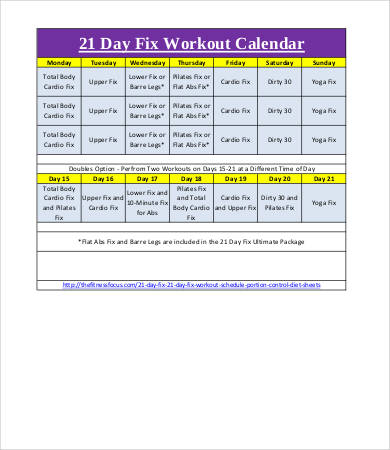 7+ Workout Calendar Templates - Free Sample, Example Format Download!