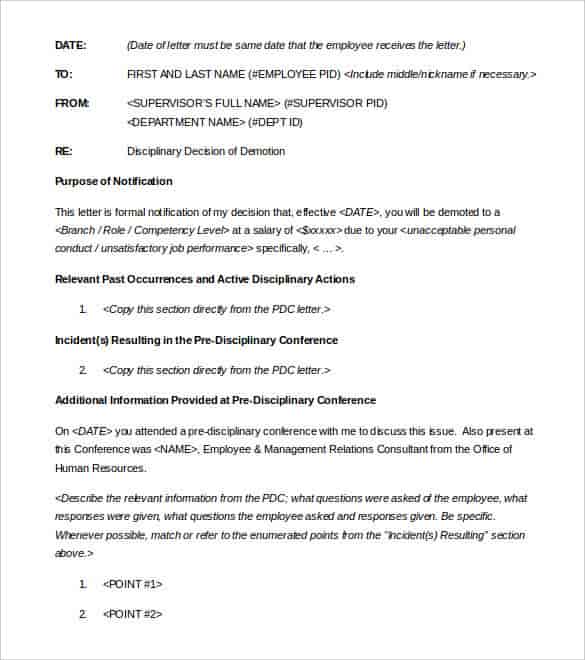 28+ FREE HR Warning Letters - PDF, DOC, Apple Pages, Google Docs