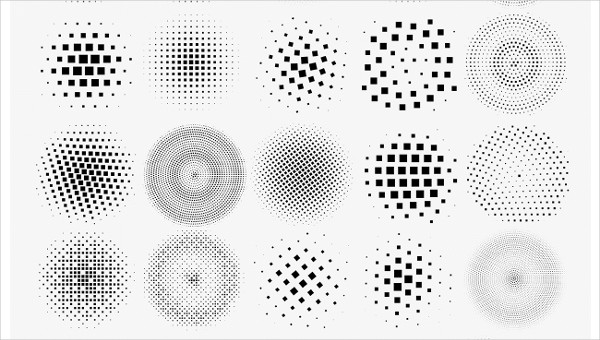 9 Halftone Brushes ABR Format Download