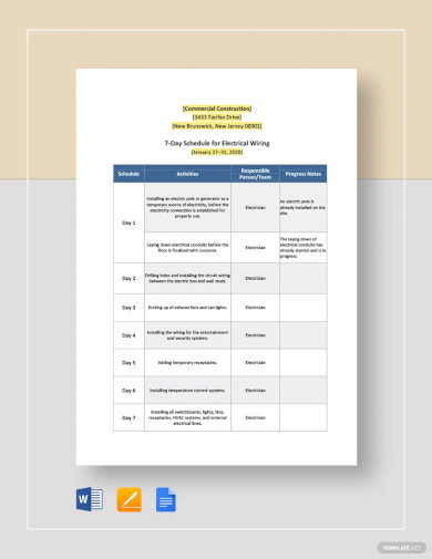 31+ FREE Construction Schedule Templates in Excel