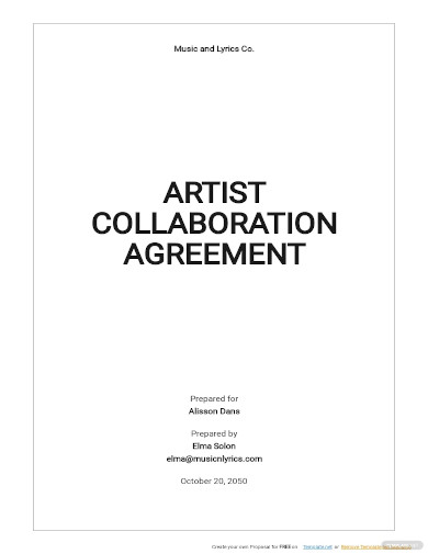 25+ Sample Artist Agreement Templates - Word, Pages, PDF