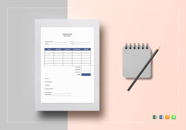 Sales Receipt Template -13+ Free PDF, Word Documemts Download