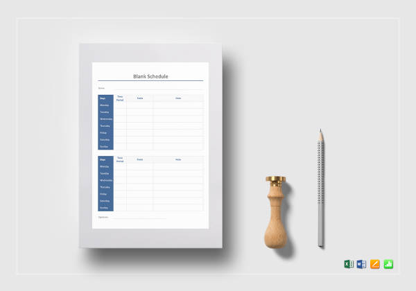 Student Schedule Template - 12+ Free PDF, Word Documents Download
