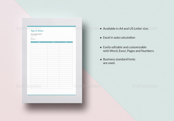 Meeting Sign In Sheet Template - 13+ Free PDF Documents Download