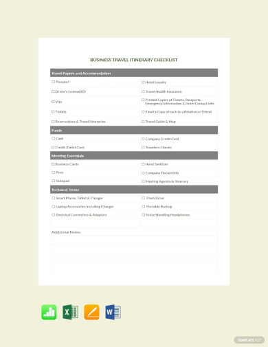 Excel Checklist Template - 13+ Excel Documents Download