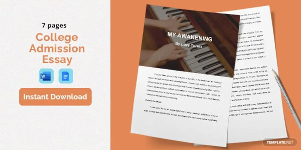 College Essay Template - 12+ Word, PDF Documents Download