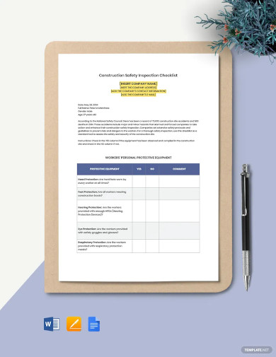 Construction Checklist Template - 45+ Free Word, PDF Documents Download