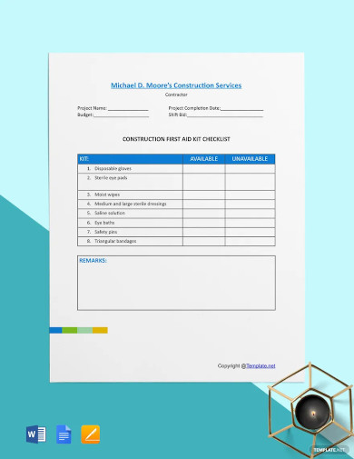Construction Checklist Template - 45+ Free Word, PDF Documents Download