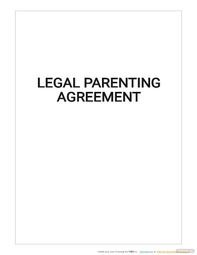 Parenting Agreement Templates - 9+ Free PDF Documents Download
