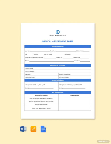 13+ Sample Free Medical Forms in Word | Google Docs | PDF