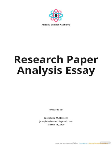 Analysis Essay Template - 11+ Free Sample, Example, Format | Free ...