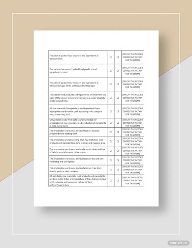 41+ Restaurant Checklist Templates - Word, PDF, Excel, Apple Pages ...