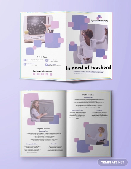 11 Teacher Brochure Templates AI PSD Google Docs Apple Pages