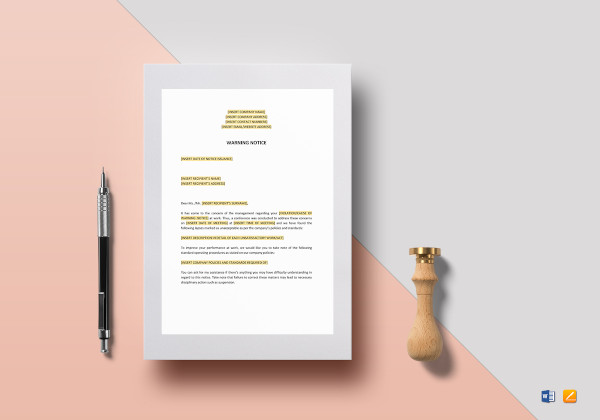 42+ Printable Written Warning Templates - PDF, Google Docs, MS Word ...