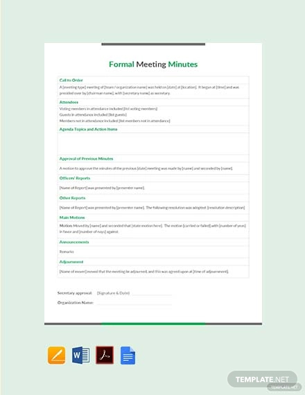 27+ Minutes Of Meeting Samples - PDF, Word, Apple Pages