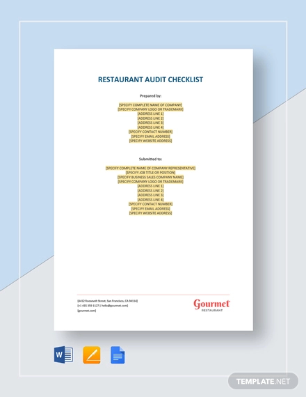 FREE 26+ Sample Audit Checklist Templates in PDF | MS Word | Pages ...