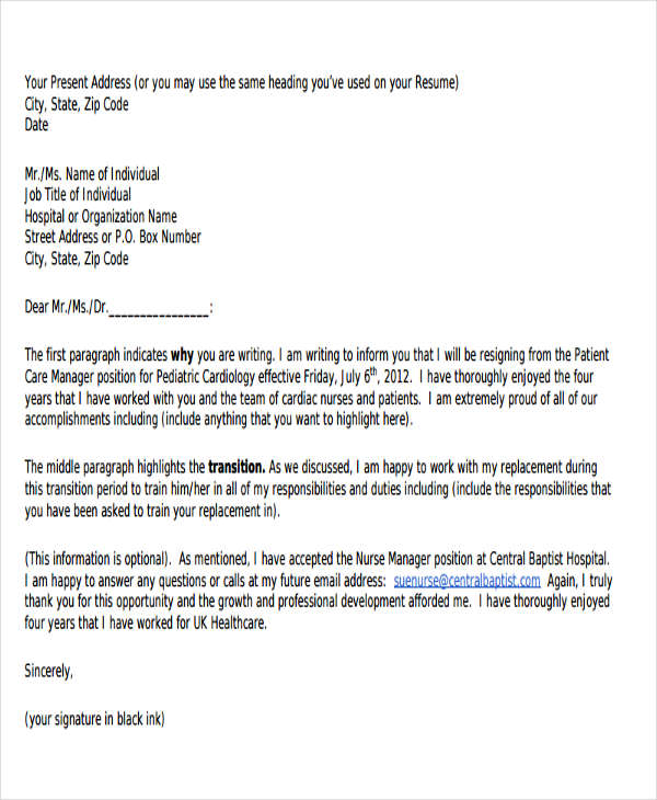 53 Resignation Letter Templates In PDF