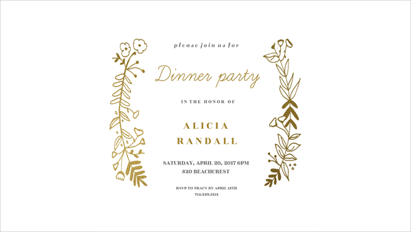 67+ Dinner Invitation Designs - PSD, AI
