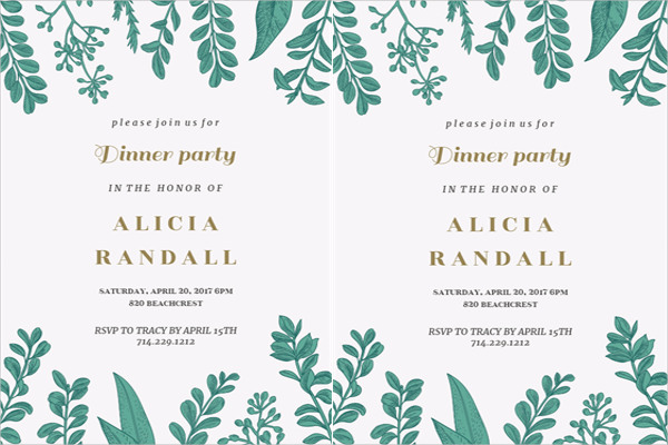 67+ Dinner Invitation Designs - PSD, AI
