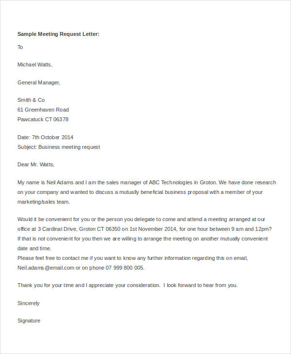 Meeting Request Template Sample Design Layout Templates Meeting Request Template Sample Design Layout Templates