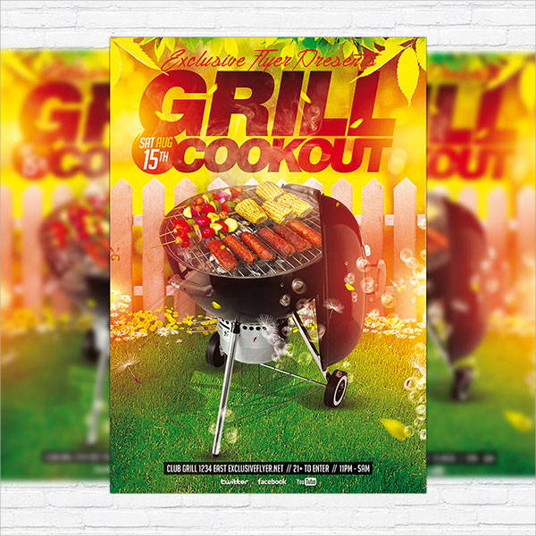 16 Cookout Flyer Designs Templates Word PSD AI Vector EPS