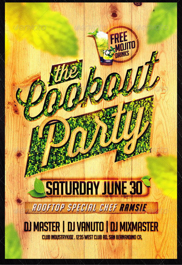 16 Cookout Flyer Designs Templates Word PSD AI Vector EPS