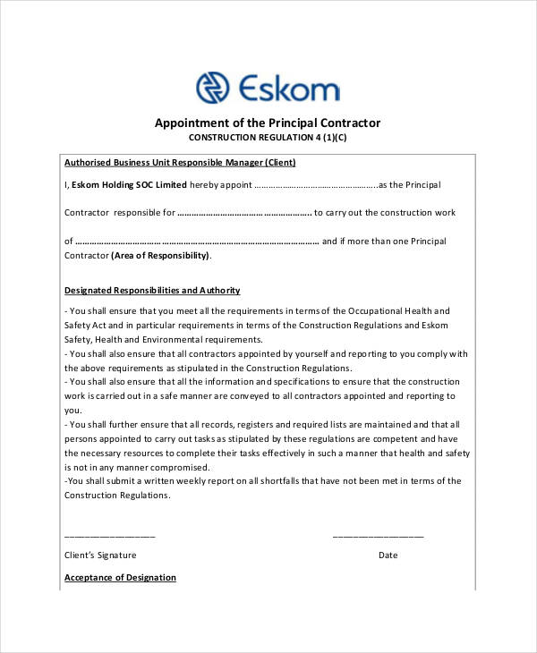 Appointment Letter Template - 31+ Free Word, PDF Documents Download