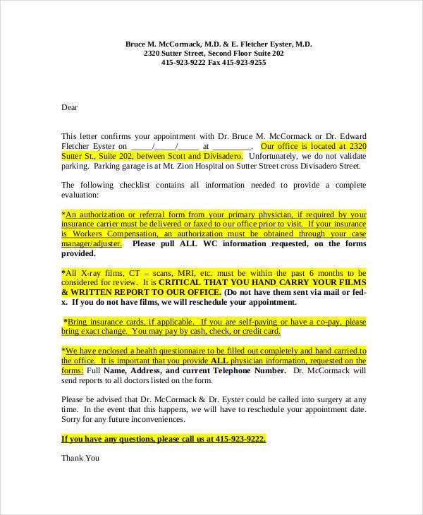 Appointment Letter Template - 31+ Free Word, PDF Documents Download